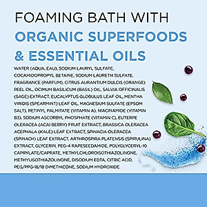 Dr Teal's Foaming Bath with Pure Epsom Salt, Refresh & Revitalize with Vitamins A, B & C, 34 fl oz (Pack of 4) (Packaging May Vary)