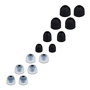 kwmobile 14x Replacement Ear Tips Compatible with Sony WF-1000XM3 / WF-1000XM4 - Set of Silicone Eartips for Earbuds Headphones