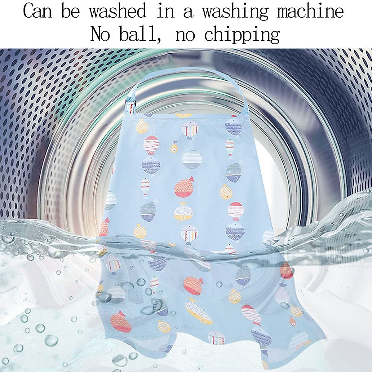 Breastfeeding Nursing Cover, Breast-Feeding Towel，Trcoveric Lightweight Breathable Cotton Privacy Feeding Cover, Nursing Apron for Breastfeeding - Full Coverage, Adjustable Strap (White)