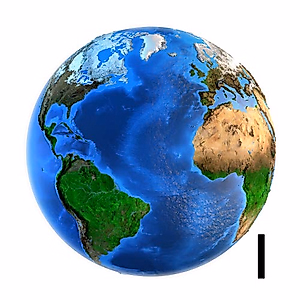 Guansen New Luminous Blue Earth Cartoon DIY 3D Wall Stickers for Kids Rooms Wall Sticker Home Decor Living Room Glow in The Dark Stars