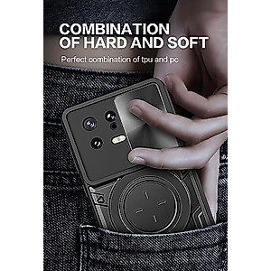 Compatible with Infinix Note 30 Pro Case,Car Mount Magnetic Shell Compatible with Infinix Note 30 Pro X678B Kickstand with Slide Lens Case Cover HEI