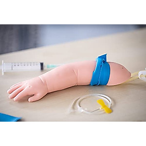 Pediatric IV and Phlebotomy Practice Kit by The Apprentice Doctor. Practice and Perfect Critical Medical Skills Before Working on Real People. (Light Skin Tone)