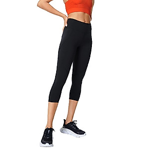Sweaty Betty Womens Bum Sculpting Power Cropped Workout Leggings with Side and Back Pocket Size S Black