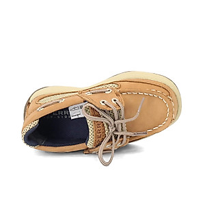 Sperry baby boys Lanyard a/C Boat Shoe, Dark Tan, 11.5 Little Kid US