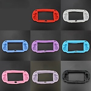 Limentea Silicone Rubber Cover Case Shell Soft Protector Cover Case Skin for PS Vita 1000 PSV 1000 Replacement (Black)