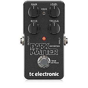 TC Electronic DARK MATTER DISTORTION Phenomenal Distortion Pedal with Extreme Dynamic Range, Two-Band EQ and Voicing Switch