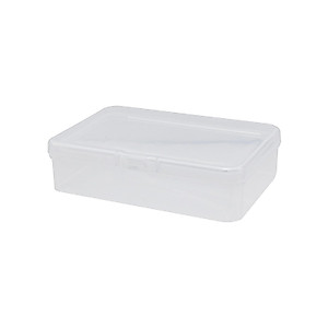 Dahszhi 20Pcs Small Plastic Containers with Lids,Mini Transparent Containers Case,3.74 x 2.56 x 1.02 inch /95x65x26mm(LWH)