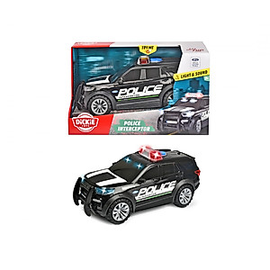 Dickie Toys HK Ltd Light & Sound Ford Police Interceptor, Black