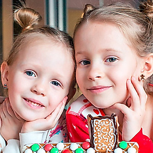 9-21 Pairs Christmas Stud Earrings Set Christmas Earrings for Women Christmas Tree Snowflake Candy Snowman Penguin Stud Earrings for Teen Girls Christmas Gifts