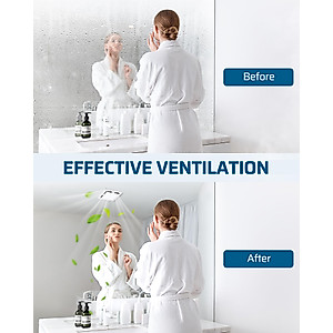 DEWENWILS Bathroom Exhaust Fan with Light, 14W Ceiling Mount Ventilation Fans, 80 CFM 1.5 Sones Bathroom Vent Fan with Light for Home, 800lm LED Light 3000K/4000K/5000K 3CCT Adjustable, White