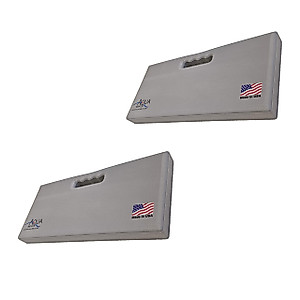 Aquamentor Kneeling Pad - Made in The USA - Firm, Durable and Thick Garden or Mechanics Foam Kneeling Pad, Great for Use Around The House, Garden, Job or Shop(17.5” x 8.0” x 1.5”, Gray, 2-Pack)