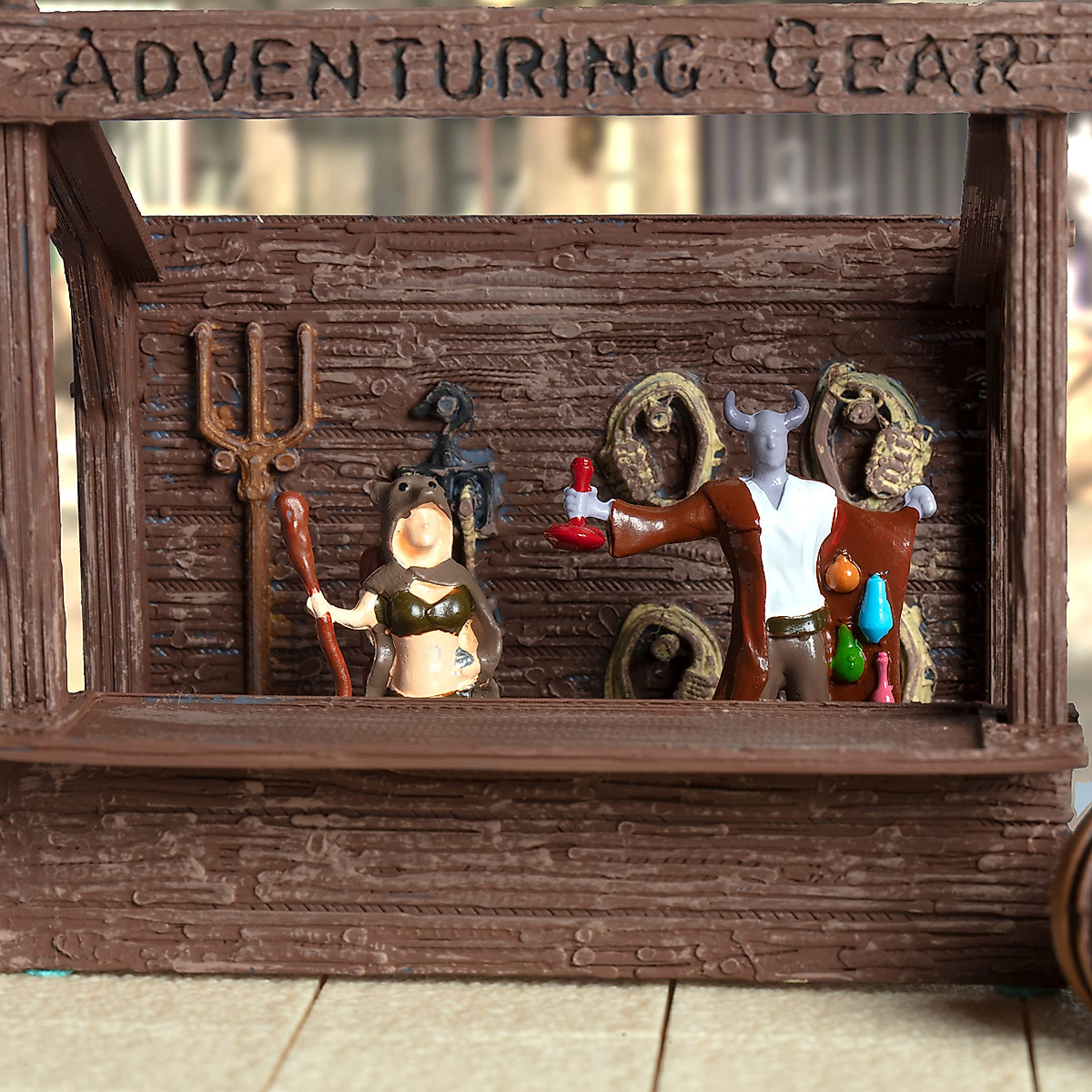 Monster Townsfolk Mini Fantasy Figures - Merchants - 8pc Hand-Painted Non Player Character NPC Miniatures - 1" Hex-Sized Compatible with DND Dungeons Dragons, Pathfinder, RPG Games