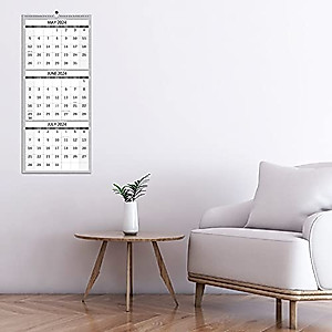 2023-2024 Wall Calendar – Apr.2023 - Jul.2024, 3 Month Calendar Vertical Display, 3-Month Wall Calendar 2023-2024, 11" x 26", Large Monthly Calendar, Lay- Flat, Holidays, Blocks, Perfect for Planning