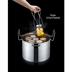 Concord 7 Pieces Premium Stainless Steel Canning Set Starter Kit w/Rack. No Rust, Extra Stability. BULK PACKS (Canning Set)