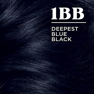 Clairol Nice'n Easy Permanent Hair Dye, 1BB deepest blue black Hair Color, Pack of 1