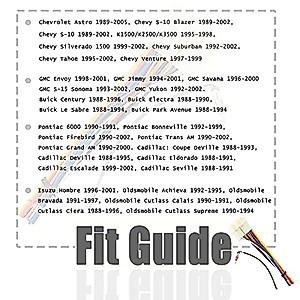 RED WOLF Radio Wiring Harness with Antenna Adapter Plug for 1989-2002 Chevy GMC Buick Cadillac Aftermarket Stereo Install Connector Kit