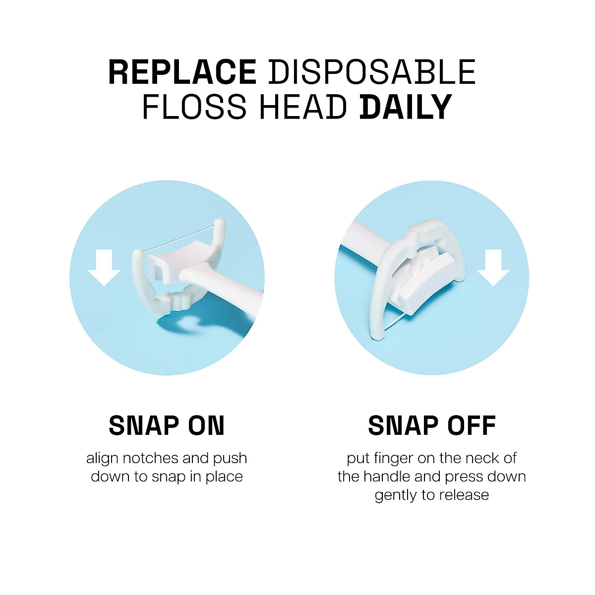 REACH Ultraclean Access Flosser Starter Kit, Unflavored, Plaque Remover for Teeth, for Hard to Reach Areas, Oral Care, PFAS Free, 1 Replaceable Flosser & 8 Refill Heads, 1 Pack