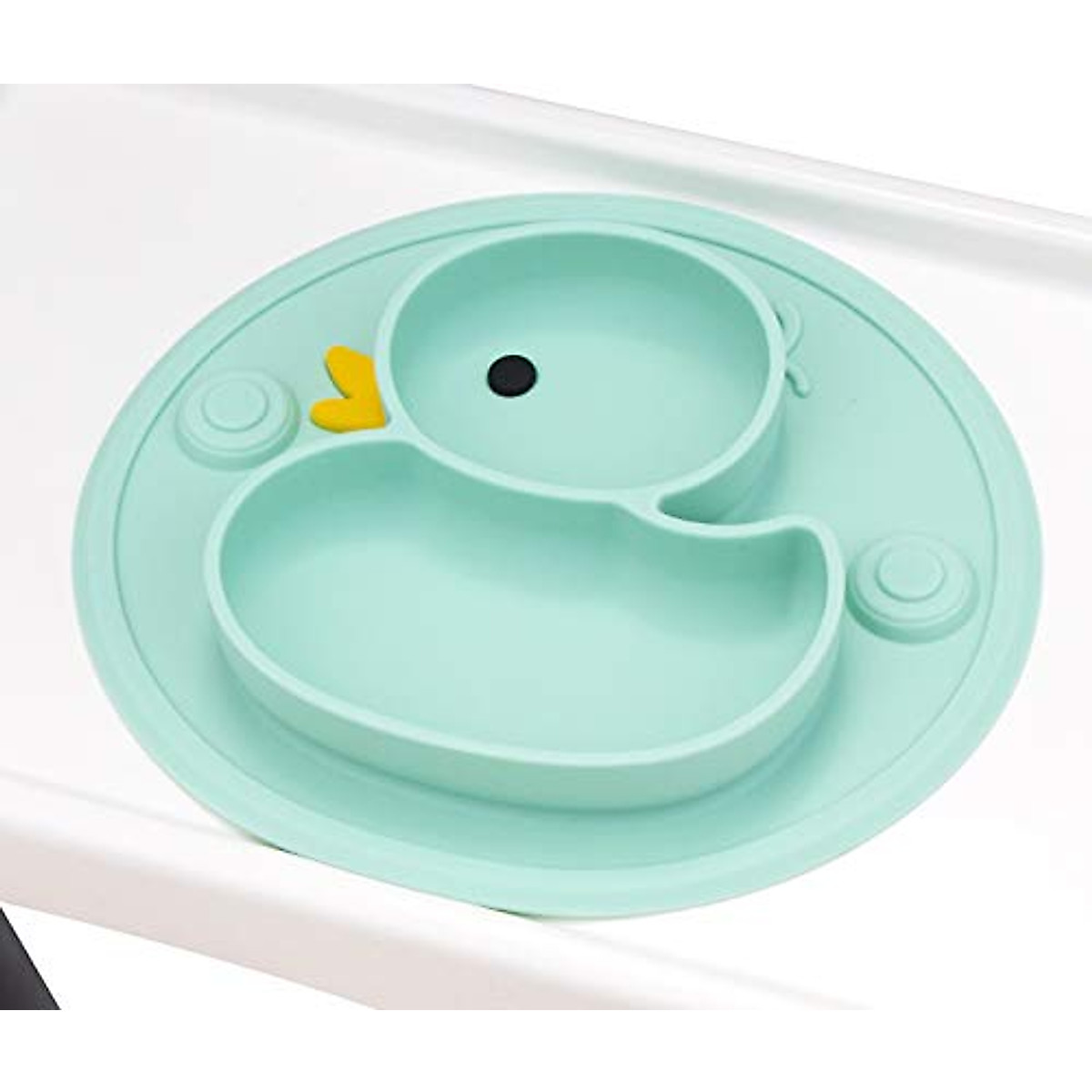 Silicone Detachable Toddler Meal Tray - Portable Non-Slip Suction Cup for Kids Babies and Kids