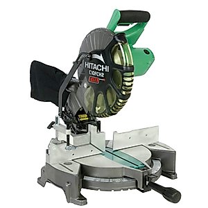 Hitachi C10FCH2 15-Amp 10-inch Single Bevel Compound Miter Saw with Laser Marker