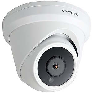 ONWOTE 6MP 3X Optical Zoom IP POE Security Camera with Audio, Outdoor Dome, 6 Megapixels 3072x2048 HD Camera, 2.8-8mm Motorized Lens, 100ft IR, IP66, Wide Angle, Add on Camera to PoE