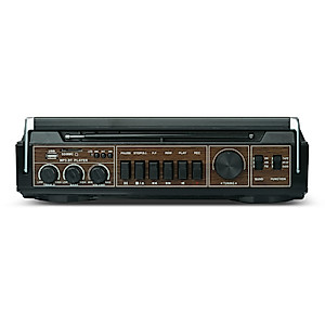 AudioBox RXC-25BT Retrobox 2 Way Speaker System Boombox w/Bluetooth Connectivity, AM/FM/SW Radio, USB and SD Card Connection, & Cassette Player, Black