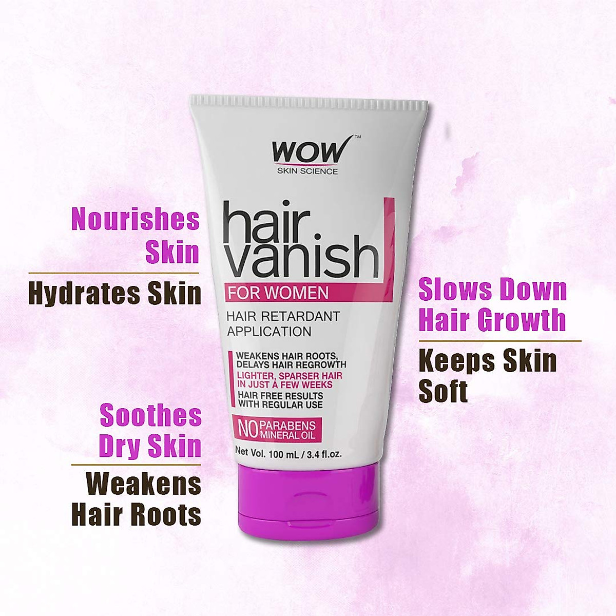 WOW Hair Vanish For Women - No Parabens & Mineral Oil (100ml)