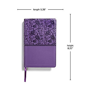 KJV Large Print Personal Size Reference Bible, Purple Leathertouch Indexed, Red Letter, Pure Cambridge Text, Presentation Page, Cross-References, Full-Color Maps, Easy-to-Read Bible MCM Type