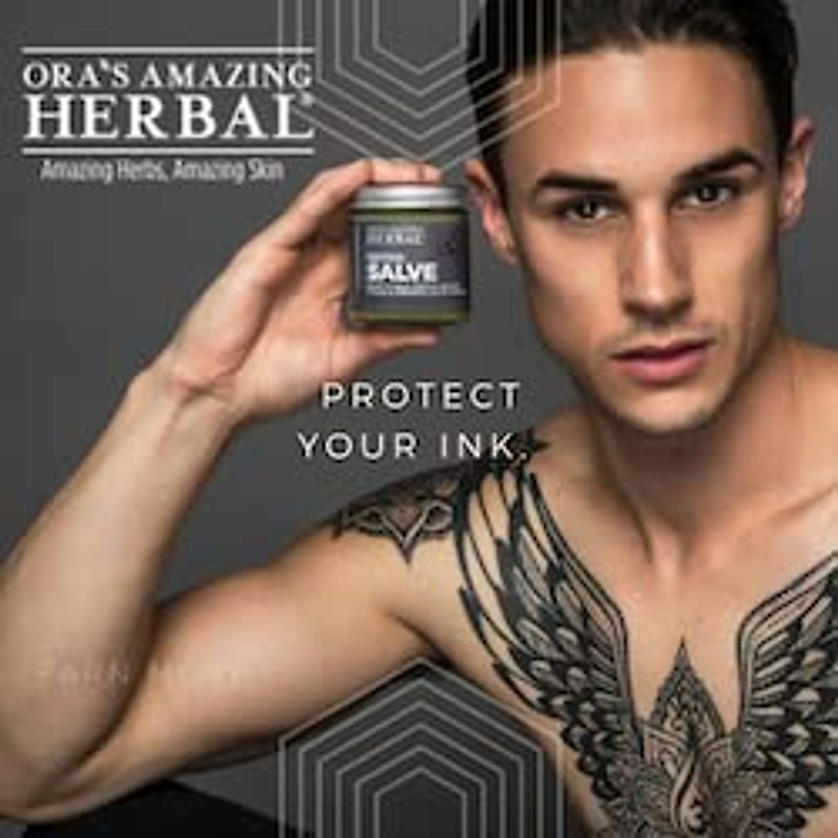 Tattoo Salve, Tattoo Aftercare, Tattoo Balm, Tattoo Healing Ointment, Tattoo Cream, Tattoo Moisturizer, Made in The USA with Organic Ingredients, Plastic Free Tattoo Care, Ora's Amazing Herbal