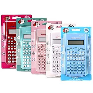 Scientific Calculators for Students, Scientific Calculator 240 Functions 2 Line 10+2 Digits, Scientific Calculators Desktop, Desk Math Calculator for School (White)