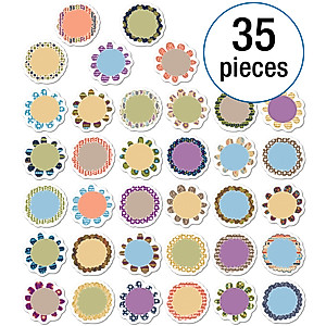 Carson Dellosa | You-Nique Flowers Mini Cut-Outs | 3-inch x 3-inch, 35pcs