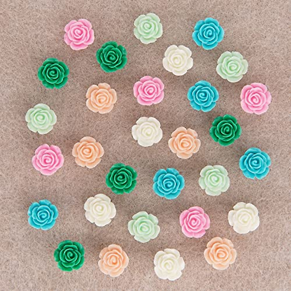 Push Pins for Cork Board - Cuttte 30pcs Decorative Push Pins with Case, Cute Thumb Tacks and Push Pins for Bulletin Board, 6 Colors Flower Pushpins, Office Decor for Women, Cubicle Desk Accessories