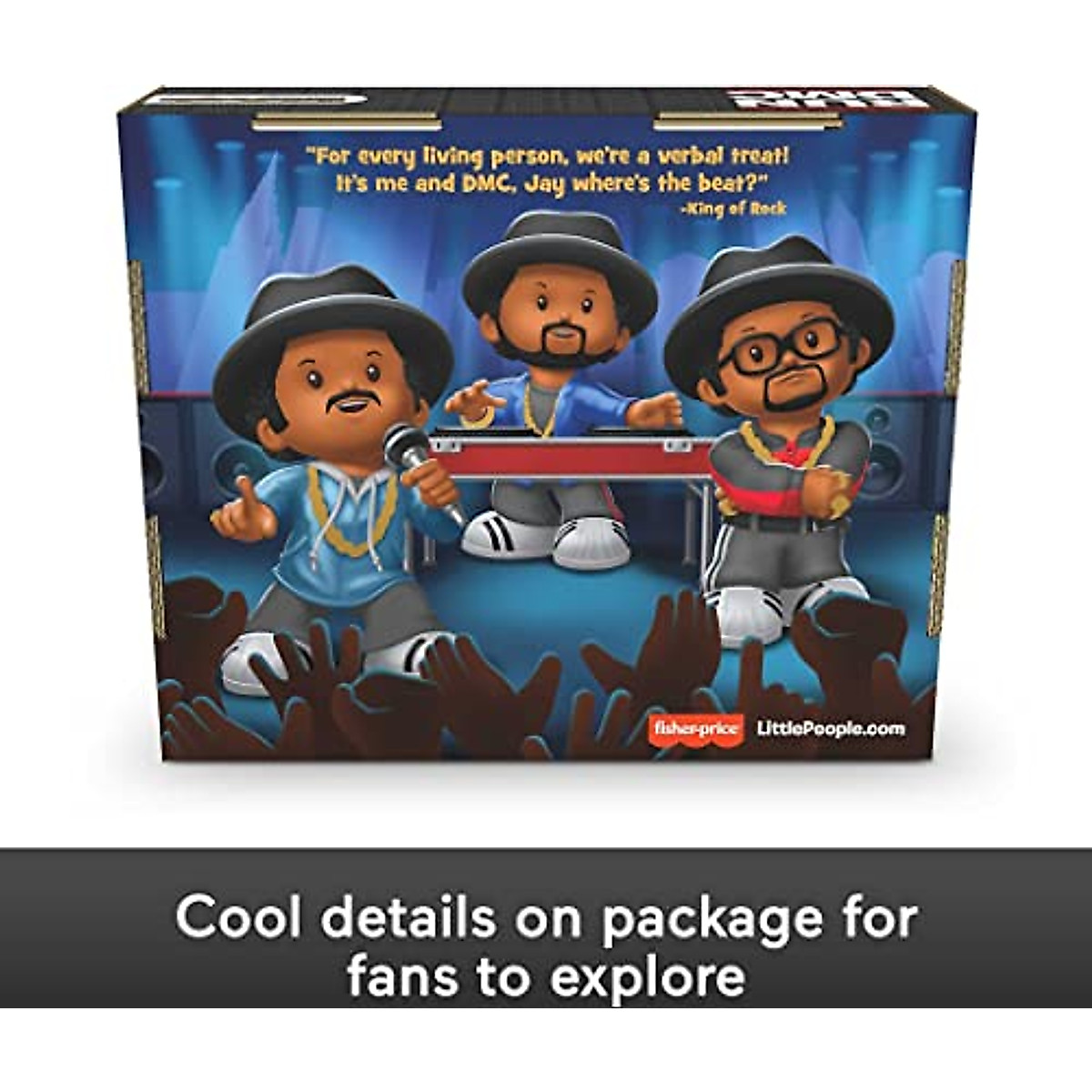 Fisher-Price Little People Collector Run DMC Special Edition Figure Set with 3 Figurines in a Gift Package for Hip Hop Fans [Amazon Exclusive]