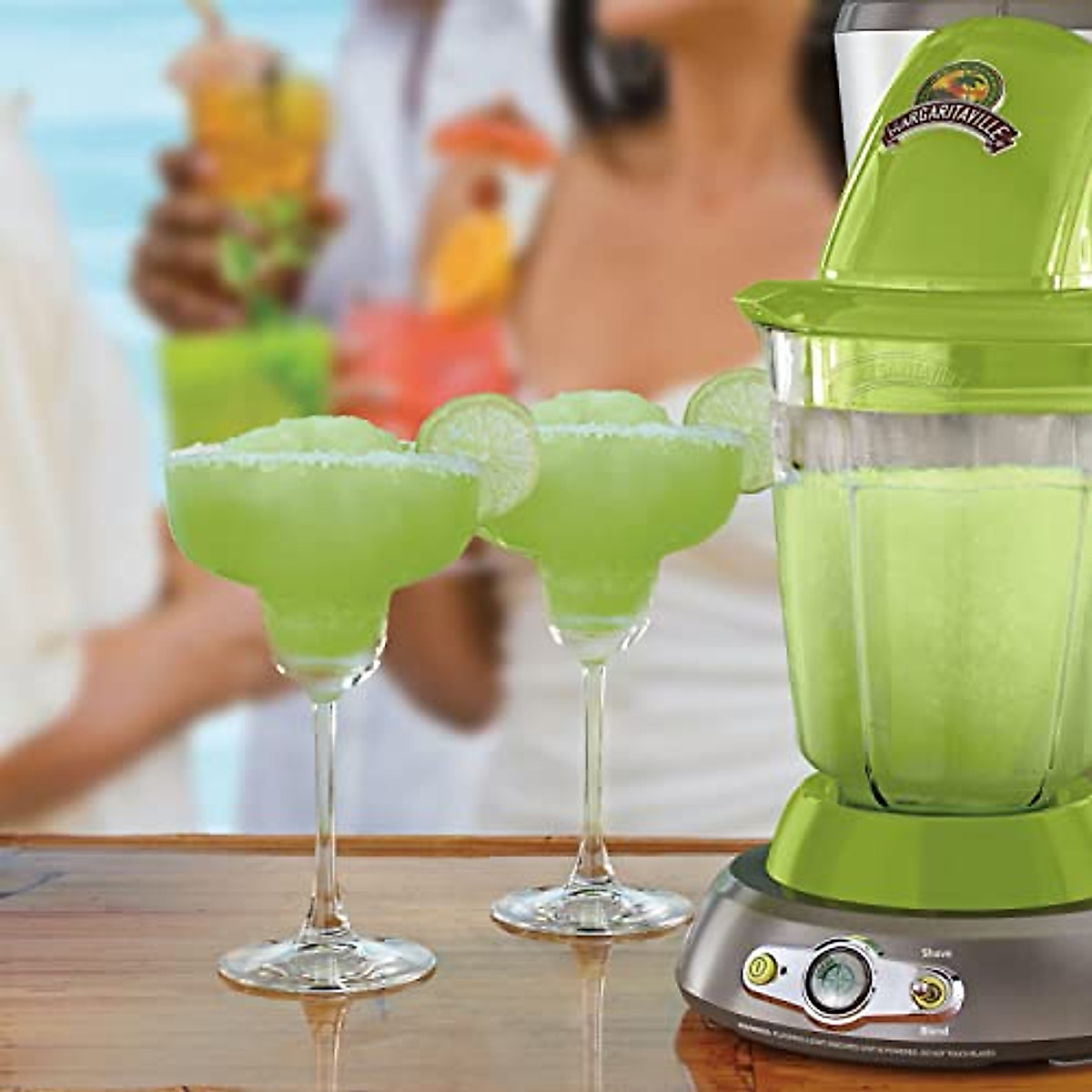Margaritaville Bahamas Frozen Concoction Dual Mode Beverage Maker Home Margarita Machine with No-Brainer Mixer and, 36 Ounce Pitcher, Stainless Steel