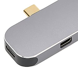 USB C Docking Station, 3 in 1 USB C to MiniDP Adapter 3 in 1 USB C Hub USB C to MiniDP Converter for Laptop for Tablet for Mobile Phone