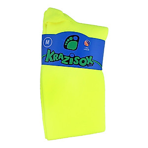TCK Krazisox Neon Over the Calf (Neon Yellow, Small)
