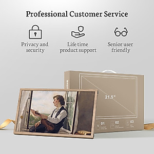 BSIMB 8 Inch Large Digital Picture Frame(Non-Touch Screen), 64GB 1920x1080 FHD WiFi Extra Large Digital Photo Frame with Remote Control, Share Pictures/Videos via App/Email, Auto-Rotate, Black