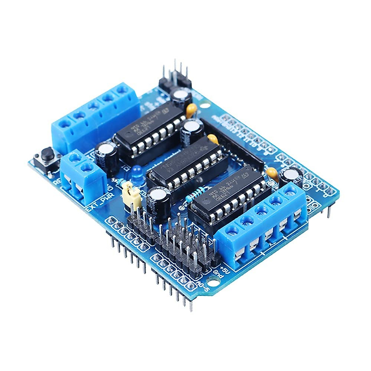 Treedix 2pcs Compatible with Arduino Motor Driver Expansion Board Motor Control Shield L293D Motor Board Robot Development for Beginners