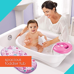 Summer Newborn to Toddler Bath Center and Shower (Pink) – Bathtub Includes Four Stages that Grow with Your Child