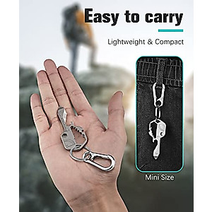 Doayolgg key shaped multitool keychain multi tool Father's Day Gift multitool key with keychain mini multi-tool,Best Birthday gift for your lover,friend or multitool fans