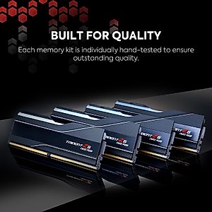 G.SKILL Trident Z5 Neo RGB Series (AMD Expo) DDR5 RAM 64GB (2x32GB) 6000MT/s CL32-38-38-96 1.40V Desktop Computer Memory UDIMM - Matte Black (F5-6000J3238G32GX2-TZ5NR)