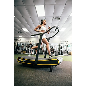 IN10CT (Intensity) Health Runner Curved Manual Treadmill - Non Motorized Treadmill with Curved Running Platform