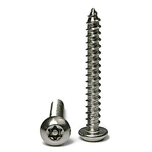 Star Drive Button Head Security Sheet Metal Screws #12 x 1-3/4" Qty 25