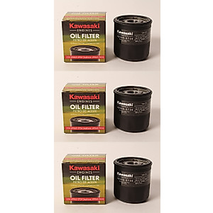 Kawasaki 3 Pack Genuine 49065-0724 49065-7010 AM107423 Oil Filter Made in The USA
