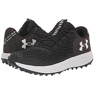 Under Armour Women's Glyde 2.0 Turf, (001) Black/Black/Metallic Silver, 9, US