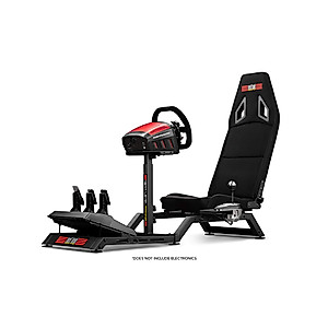 Next Level Racing Challenger Simulator Cockpit (NLR-S016) and Monitor Stand for Challenger Simulator Cockpit (NLR-A015) Bundle