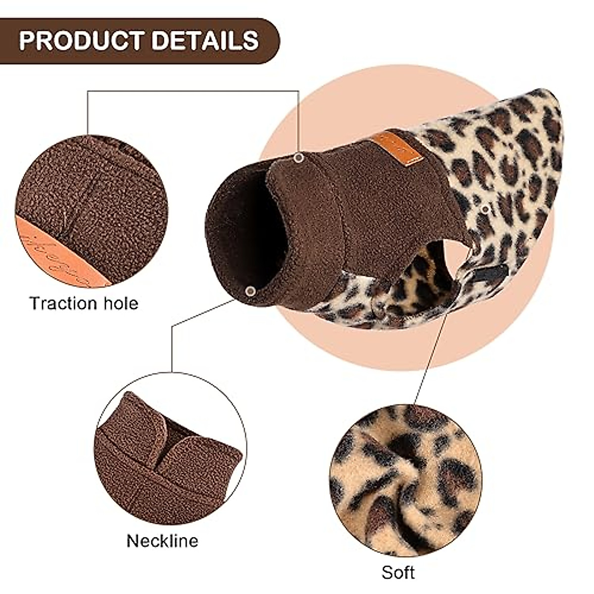 Dog Clothes for Small Dogs Boy Girl Leopard Fleece Chihuahua Clothes XXS~S Winter Warm Puppy Sweaters Boys Girls Tiny Dog Outfits for Teacup Yorkie Puppies Extra Small Pet Clothes, Medium, Leopard