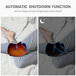 Knee Heating Pad, Heated Knee Brace Wrap, Heat Pad for Knee Pain Relief, Knee Fatigue, Arthritis, 3 Temperature Levels Gifts for Women Men