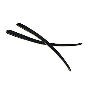 60 Inch Black Hunter Takedown Longbow Limbs 25-60 Lbs Replacement Bow Limbs Only for Right Hand and Left Hand (55 Lbs, Left Handed)