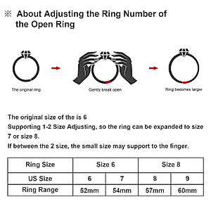 WES Ring for women, Natural Moss Agate 925 Sterling Silver Open Rings For Women Green Gems Engagement Wedding Jewelry Gift