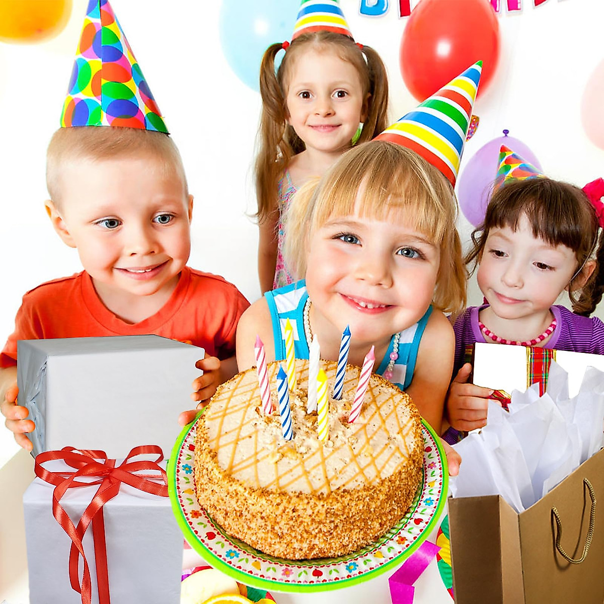 Ltealymy 100 Sheets White Tissue Paper 20"X14" White Tissue Paper for Gift Bags White Tissue Paper Bulk for Baby Showers Weddings Birthday Crafts Decoration